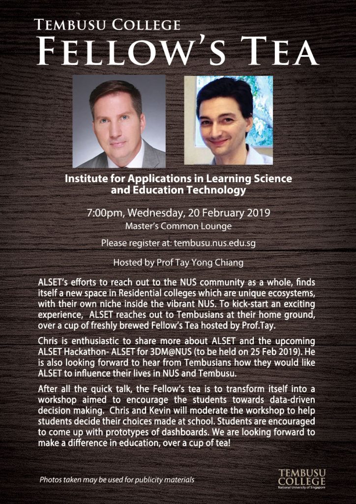 Fellow's Tea with ALSET@NUS - Tembusu College
